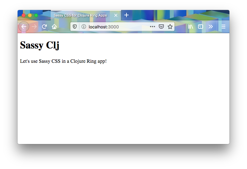 Using Sass In Clojure Ring Apps Tender Is The Byte